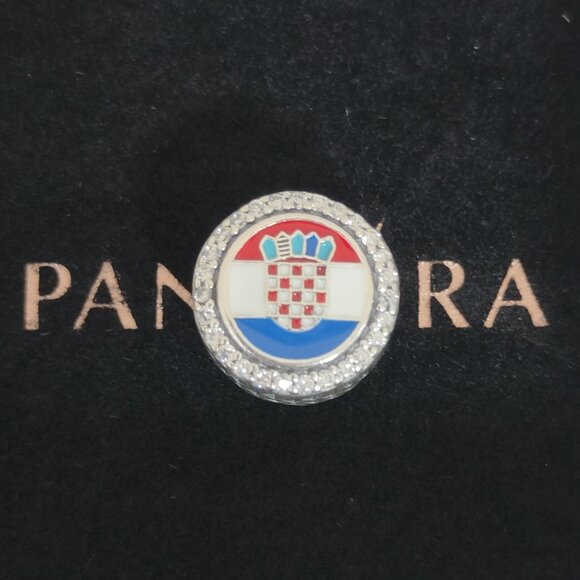 Pandora | Jewelry | Pandora Croatia Flag Charm Bead Travel Pendant S925 ...